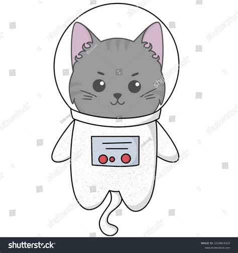Cute Space Cat Set Cats Space Stock Illustration 2219814325 Shutterstock