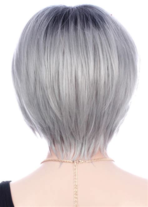 Lola Silver Grey Ombre Pixie Deluxe Fashion Wig By Allaura Becs