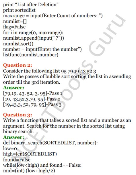 Pdf Important Questions For Class 12 Computer Science Python