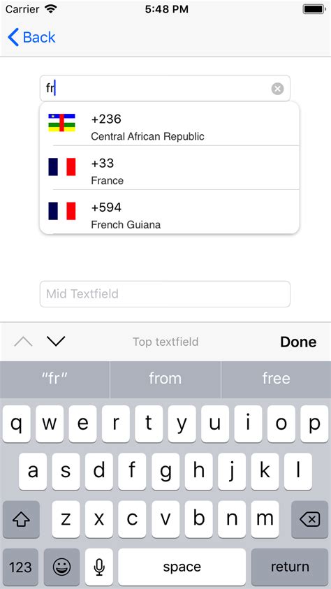 GitHub InsideApple CountryCodeAutoComplete AutoComplete TextField