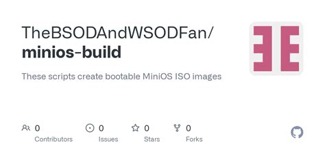 GitHub TheBSODAndWSODFan Minios Build These Scripts Create Bootable MiniOS ISO Images