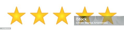 제품 검토 모바일 응용 프로그램 웹 사이트 흰색 배경에 노란색 별을위한 별 다섯 개 등급 아이콘 1위에 대한 스톡 벡터 아트 및 기타 이미지 Istock