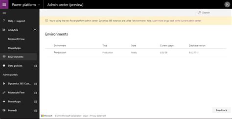 Power Apps Portals Admin Center