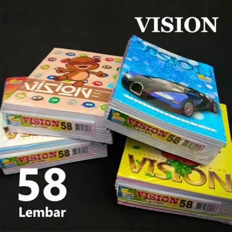 buku tulis vision 58 lembar isi 10 buku lazada indonesia