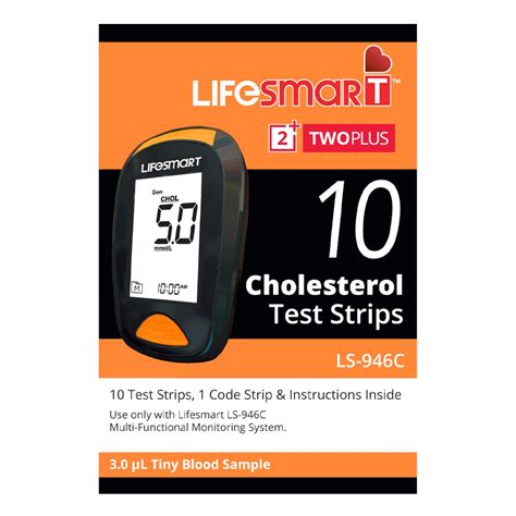 Lifesmart Twoplus Cholesterol Test Strips 10 Strips Healthylife