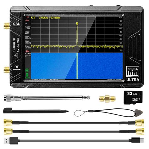 Buy Aursinc 2024 Upgraded 4 0 Inch Tinysa Ultra Spectrum Analyzer 100khz 5 3ghz Hw V0 4 5 1