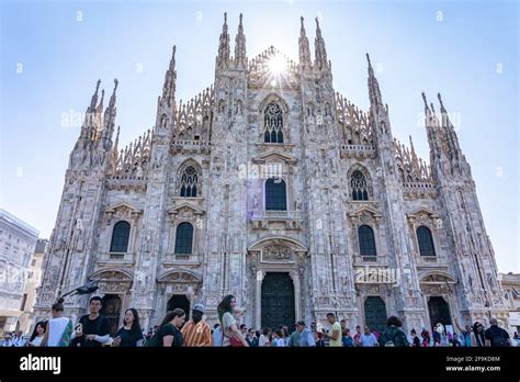 Milan Italy June 23 2019 Milan Cathedral Famous Church And