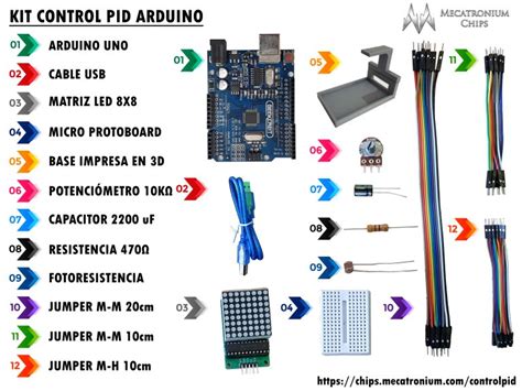 Control PID Con Arduino Y Matriz De LED X Mecatronium Chips