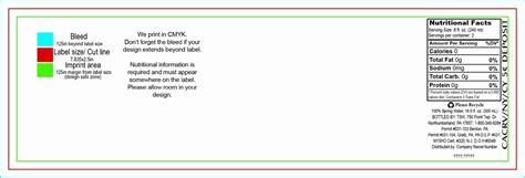 2 Liter Soda Bottle Label Template