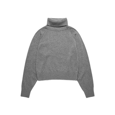 던스트 에센셜 울 터틀넥 스웨터 멜란지 그레이 Dunst Kream