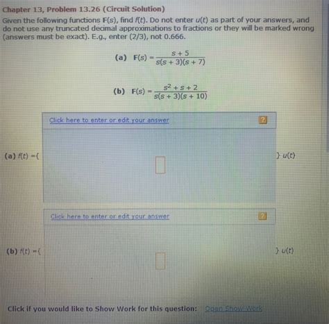Solved Chapter 13 Problem 1326 Circuit Solutiongiven The