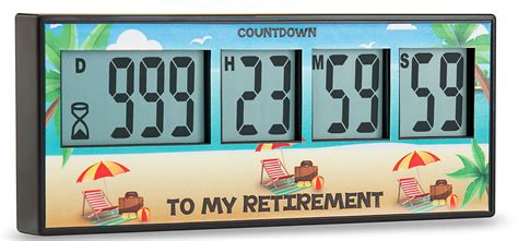 Buy Retirement Timer Up To 999 Days Countdown And Alarm By Cirbic Retirement Online At