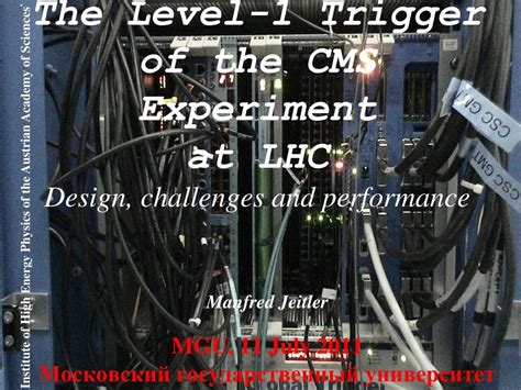 Ppt The Level 1 Trigger Of The Cms Experiment At Lhc Design