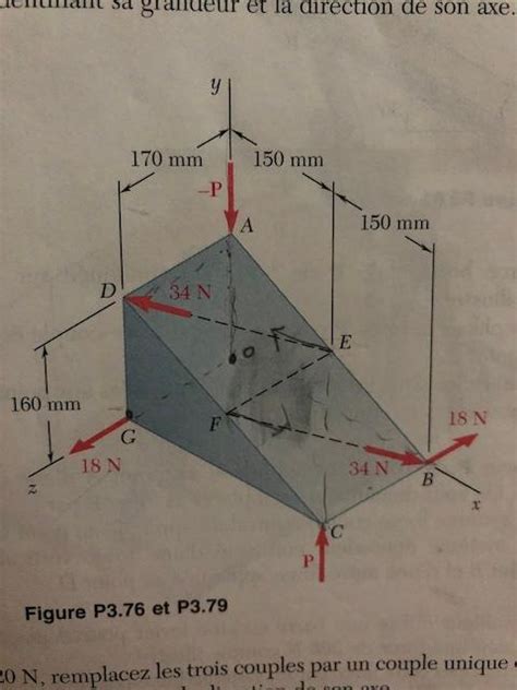 Solved If P 0 Replace The Two Couples By An Equivalent Chegg Com
