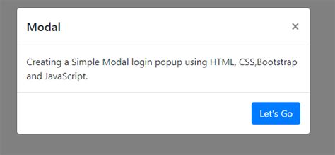 Creating A Popup Modal Login Form Using Html And Css And Bootstrap
