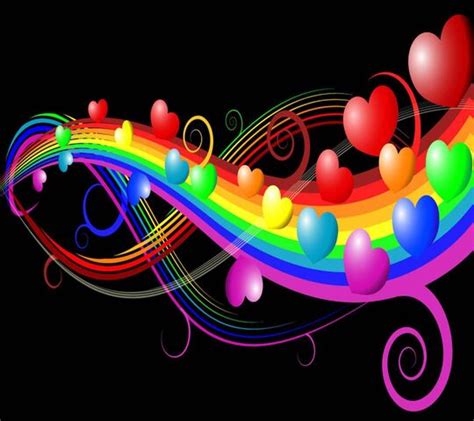 화려한 사랑의 마음 배경화면 Phoneky에서 모바일로 다운로드