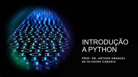 Apresentação Minicurso De Introdução A Python Data Science E Machine