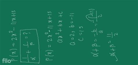 If Alpha And Beta Are The Zeros Of The Polynomial PX X Square Minus