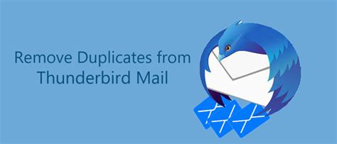Best Solution To Remove Duplicates Items From Mozilla Thunderbird