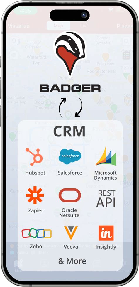 Crm Integrations Badger Maps Mapping And Routing For Your Crm Badger Maps