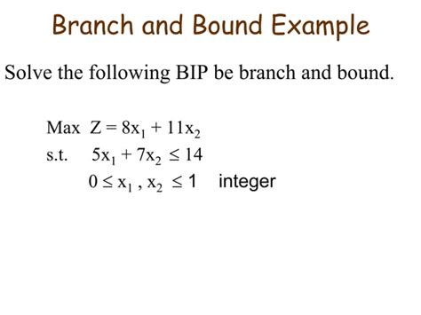 Branch And Bound Technique For Solving Integer Programs Ppt