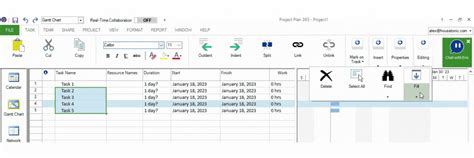 Fill In Grid Project Plan