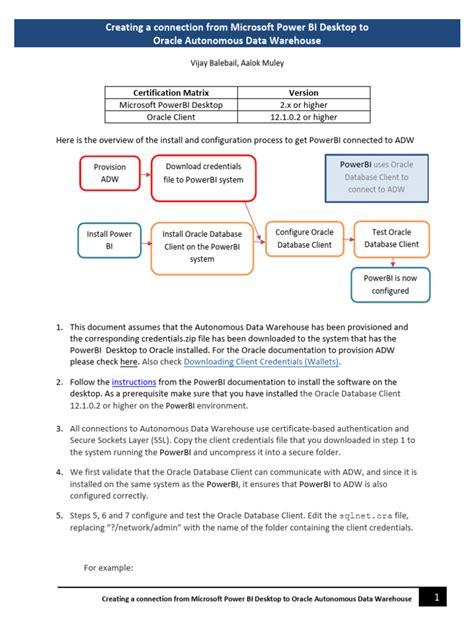 Microsoft Powerbi Connection Adw Pdf