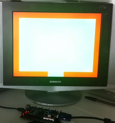 Fpga My Verilog Vga Driver Causes The Screen To Flicker Basys2