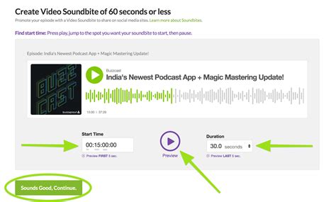 Setup Visual Soundbite Audiogram — Buzzsprout Help