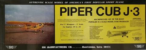 Sig 1 6 Piper J 3 Cub Kit Hobbyexclusiv Rc Modellbau Modellbau Im Und Aus Dem Saarland