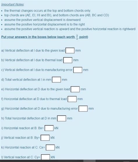 Solved Part For The Truss Shown In Figure A And Loading Chegg