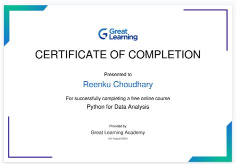 Earned Python For Data Analysis Certification Reenku Choudhary Posted On The Topic Linkedin