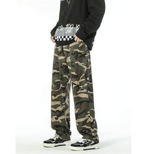 꾸안꾸 주말룩 밴딩 편한 면바지 가을 겨울 카모 일자 카고팬츠 밀리터리 바지 Nvibeb4 티몬