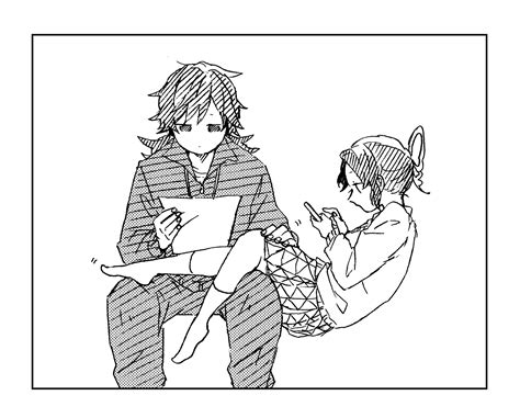 Kochou Shinobu And Tomioka Giyuu Kimetsu No Yaiba And More Drawn By