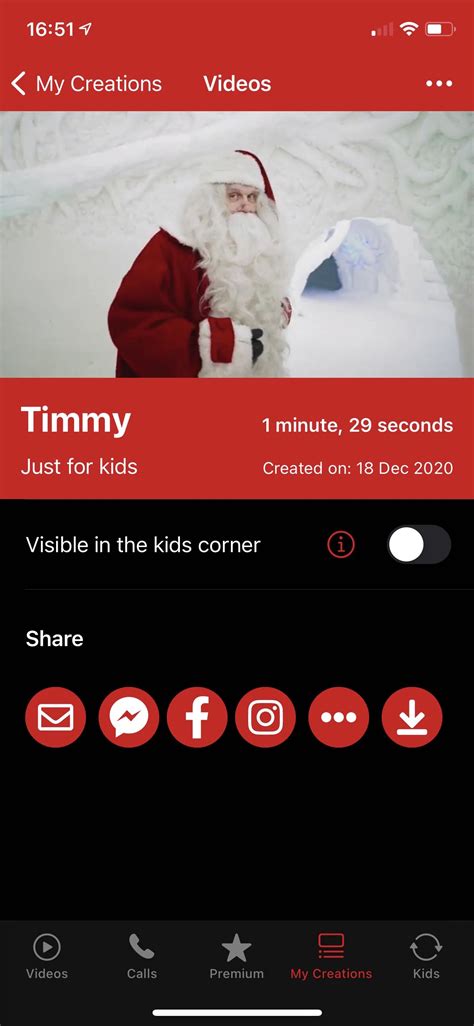 Portable North Pole Custom Video Messages From Santa Tapsmart