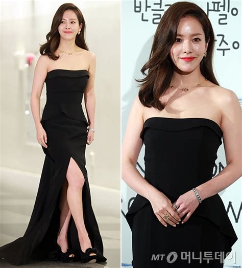 한지민 강수진 블랙 드레스 패션 우아 vs 고혹 스타일M