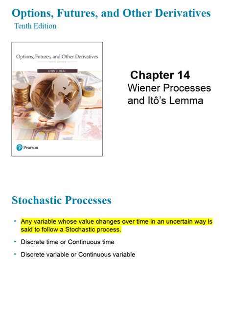 Chapter 14 Wiener Process Itos Lemma Class Notes Download Free Pdf