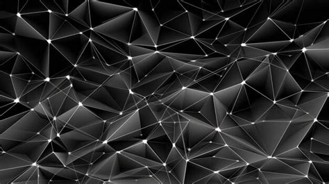 Premium Ai Image Abstract Futuristic Molecules Technology With Polygonal Shapes Background