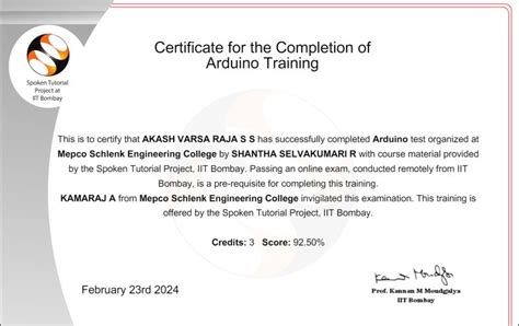 Akash Varsa Raja On Linkedin Arduino Iitbombay