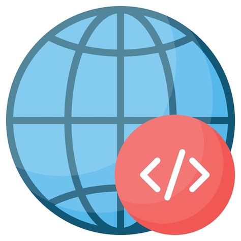 Premium Vector World Wide Web Page Concept Internet Globe With Coding Sign Vector Design