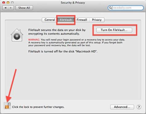 Use Filevault To Get Full Disk Encryption In Mac Os X