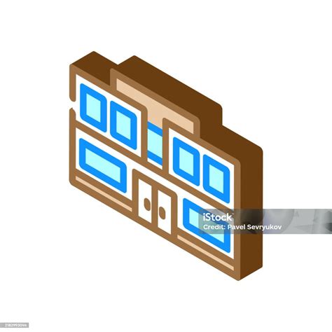 현대 학교 건물 아이소 메트릭 아이콘 벡터 일러스트 레이 션 0명에 대한 스톡 벡터 아트 및 기타 이미지 0명 3차원 형태 건축물 Istock