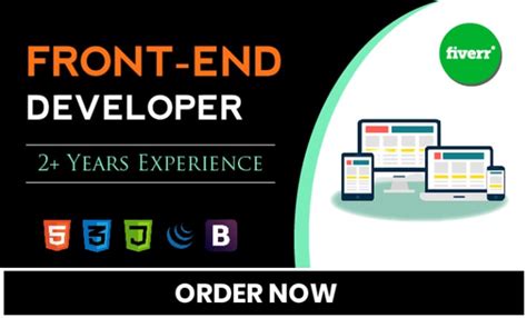 be your front end web developer and designer using html css bootstrap