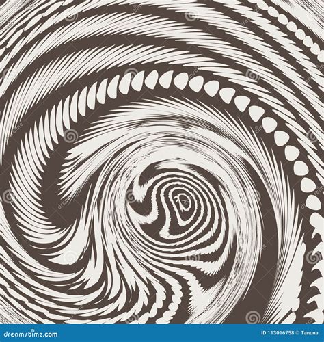 glitched spiral structure modern abstract background stock vector