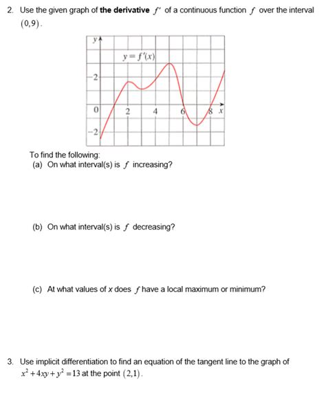 Solved Find The Derivative Of The Following Functions Chegg
