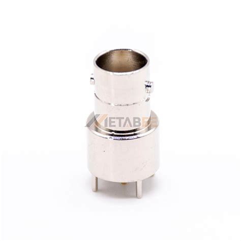Straight BNC Female Connector PCB Through Hole Mount MetabeeAI