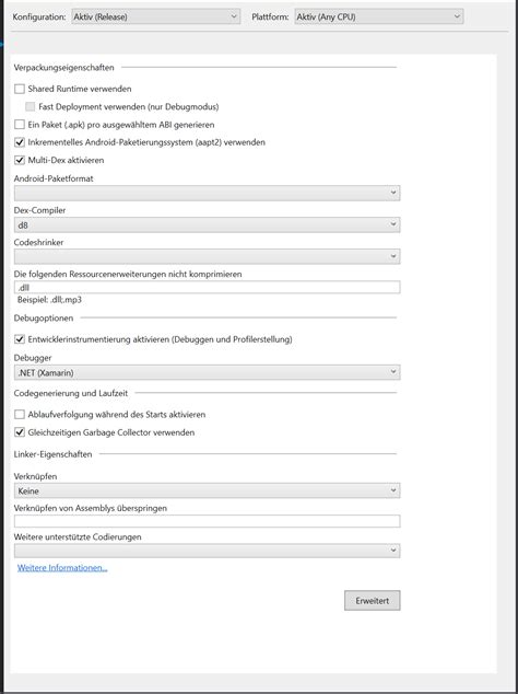Xamarin Forms App Wont Start In Release On Android When Linker Is Set To None Stack Overflow