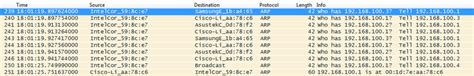 WireShark Capture Of ARP Packets Download Scientific Diagram