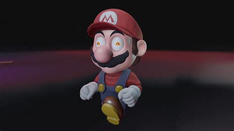Super Mario Wrong Mushroom Blender Art Unfortunately Made By Me 😅