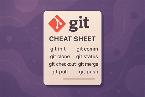The Essential Git Cheat Sheet D4b